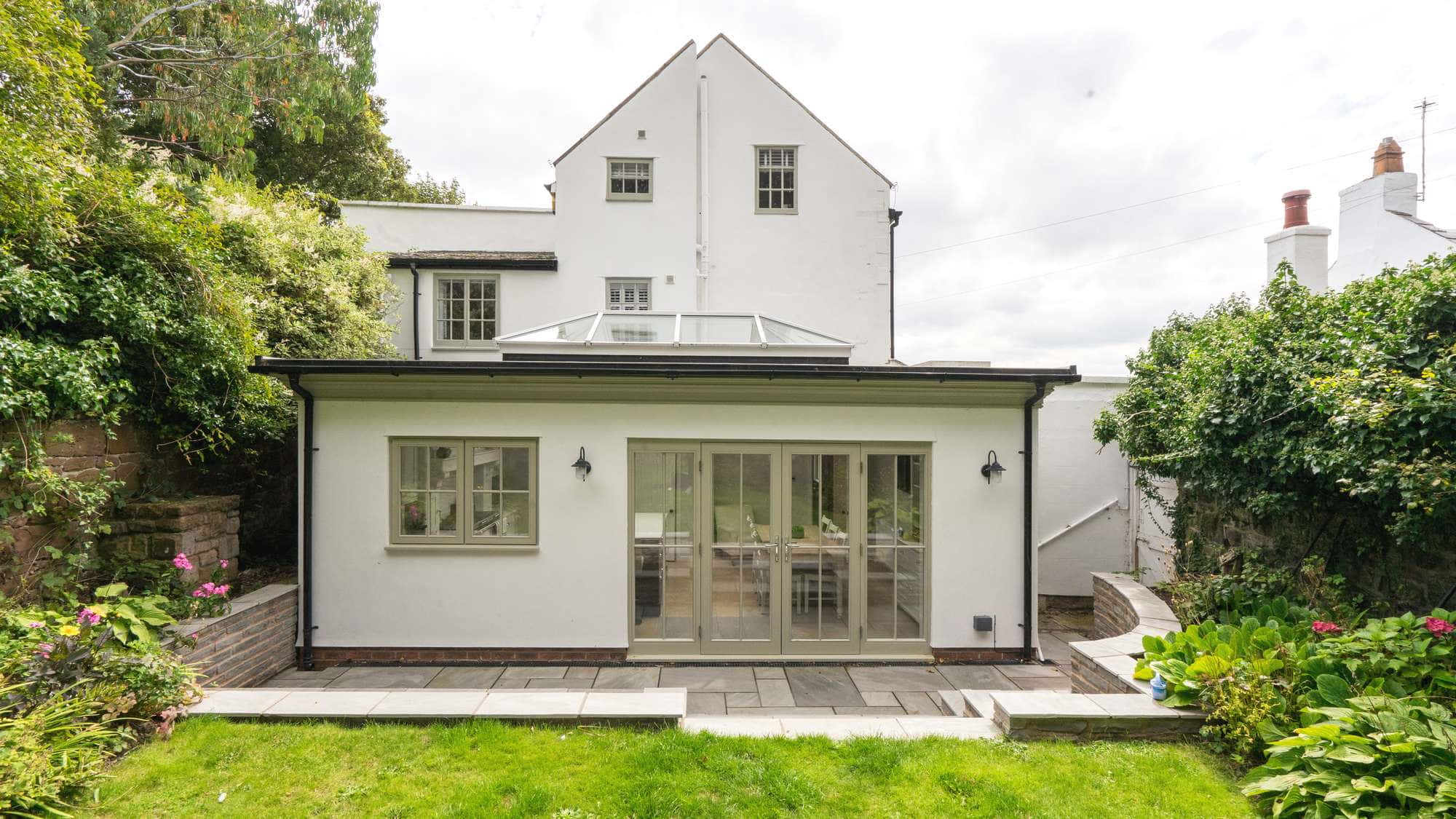 Flat Roof Extension with Roof Lantern | John Knight Glass